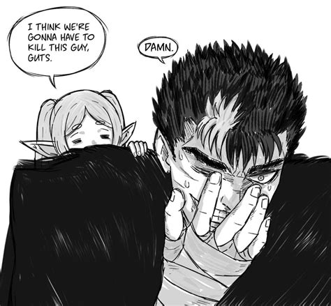 Frieren And Guts Sousou No Frieren And 1 More Drawn By Basedlida