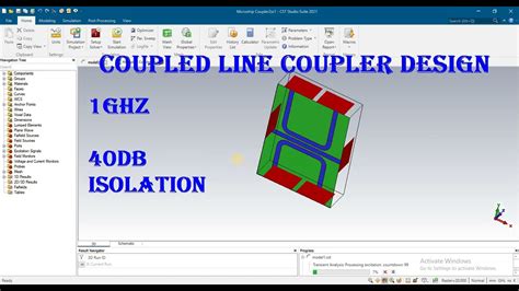 Coupled Line Coupler Design In Cst Youtube