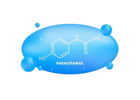 Paracetamol Formule Voor Medisch Ontwerp Paracetamol Chemische Formule