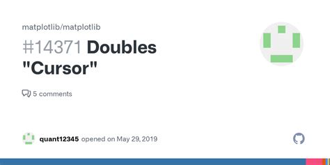 Doubles Cursor Issue Matplotlib Matplotlib Github