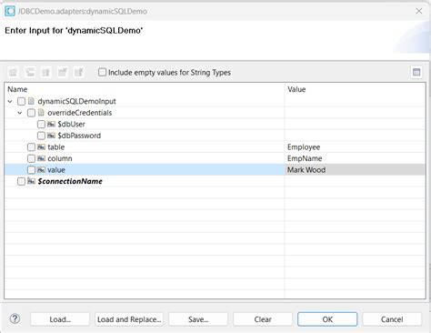 jdbc adapter and templates in webmethods