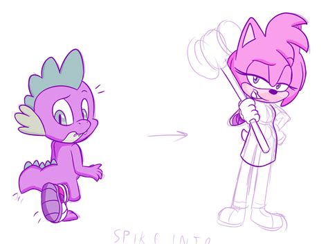 Spike Into Boom Amy Tf Tg Part Wip Art By Drstarlineswapper On Deviantart