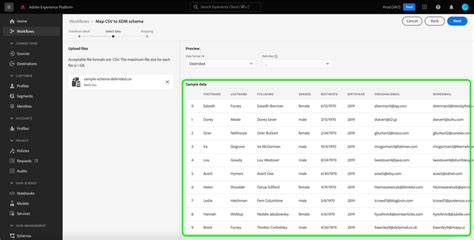 Create A Local File Upload Source Connector In The Ui Adobe