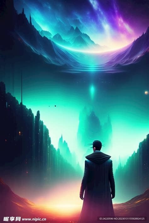 科幻插画设计图 图片素材 其他 设计图库 昵图网