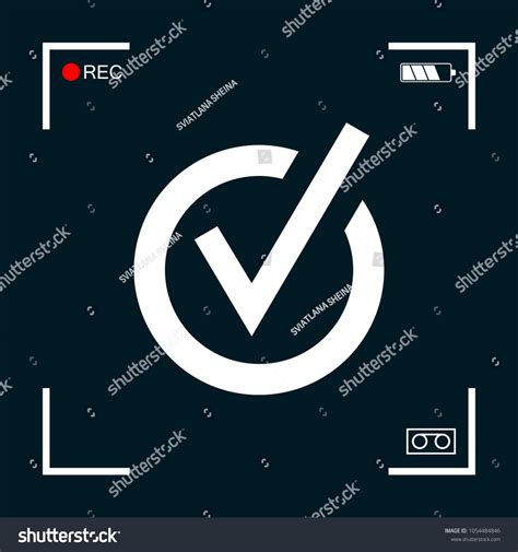 Rounded Check Mark Icon Stock Vector Royalty Free Shutterstock