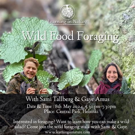 Wild Food Foraging Course 8 May 2024 Helsinkivilliyrttien