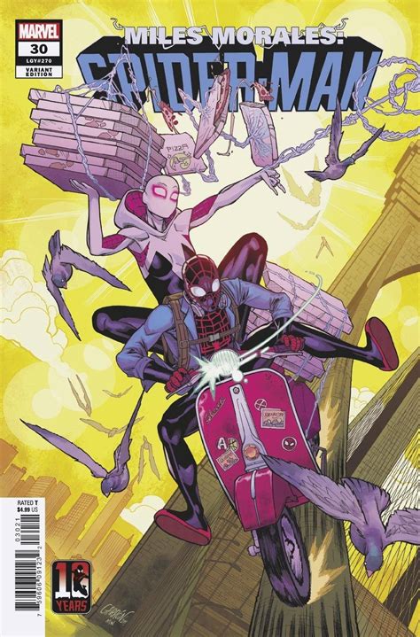 Miles Morales Spider Man 30 Miles Morales 10th Anniversary Cover