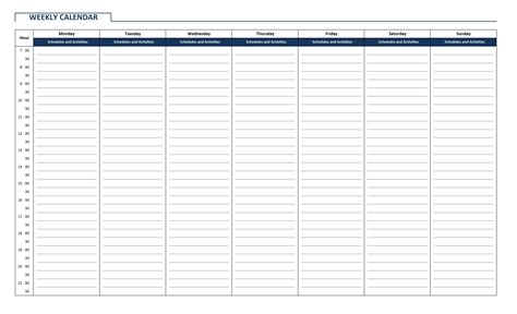 Daily Schedule Editable Template Lunafrosd