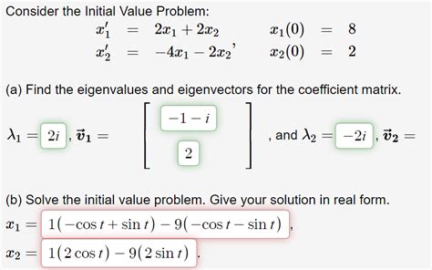 solved consider the initial value problem