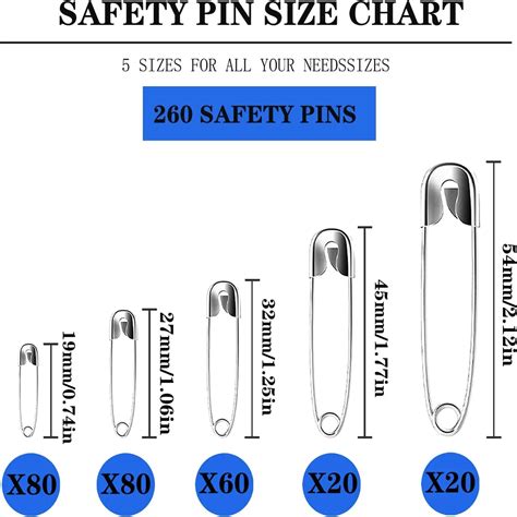 Safety Pins For Clothing Sizes 100 Or 200 Pcs Pack Small To Large