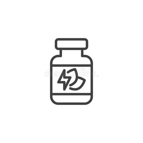 Sports Nutrition Line Icon Stock Illustration Illustration Of Fitness