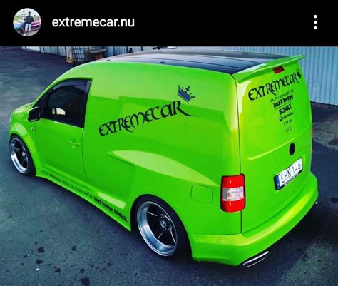 Green Volkswagen Caddy Maxi Van
