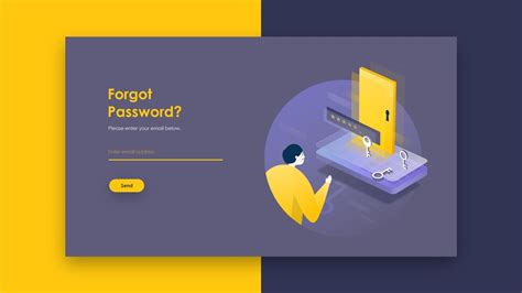 Premium Vector Forgot Password Landing Page Design