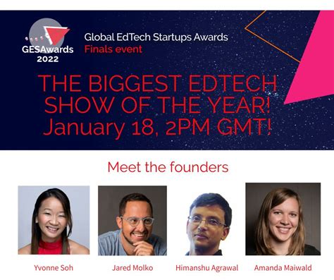 Gesawards On Linkedin Edtech Startup Founders Learning