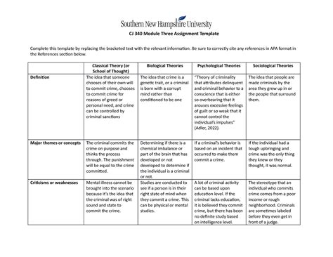 Freise Cj 340 Module Three Assignment Template Cj 340 Module Three