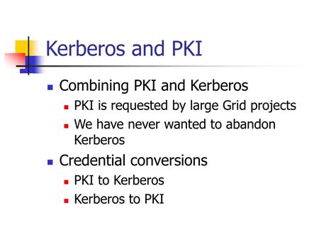 PPT Kerberos And PKI Cooperation PowerPoint Presentation Free Download ID