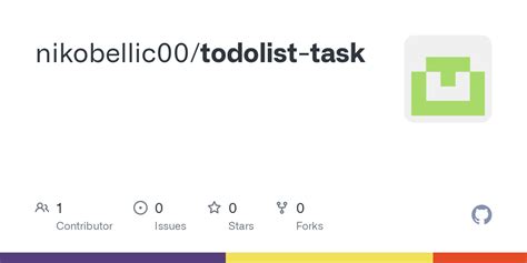Github Nikobellic Todolist Task