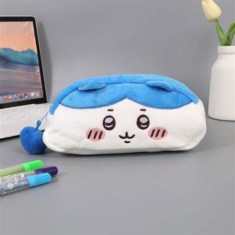 Miniso Chiikawa Series Plush Pen Case Hachiware Usagi Plush Pen Bag