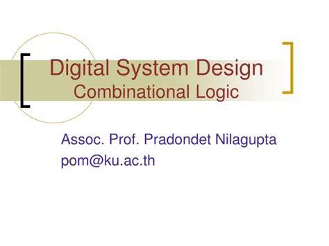 Ppt Digital System Design Combinational Logic Powerpoint Presentation
