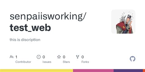 GitHub Senpaiisworking Test Web This Is Discription