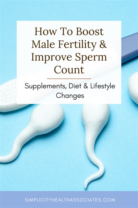 How To Boost Male Fertility & Improve Sperm Count | Male fertility, Sperm, Sperm count