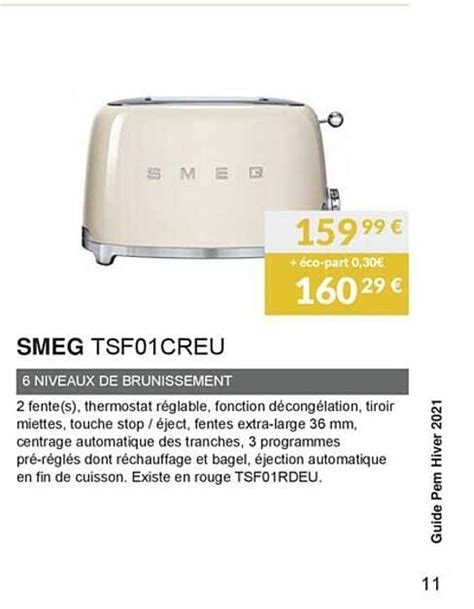 Promo Smeg Tsf01creu chez Copra - iCatalogue.fr