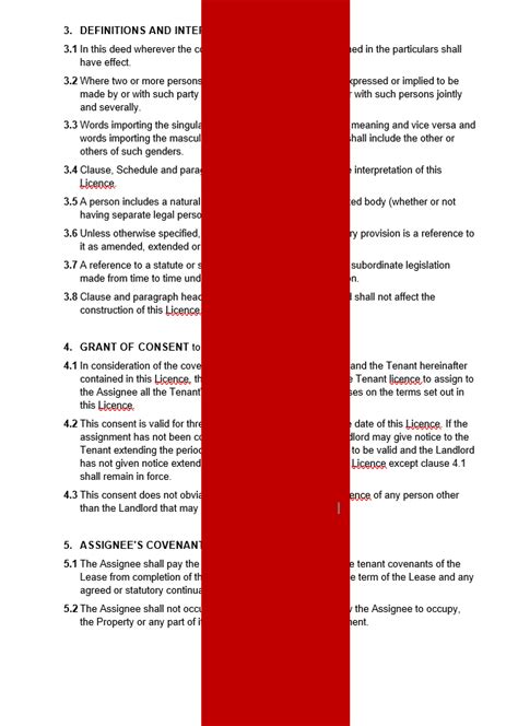 Licence To Assign An Old Lease