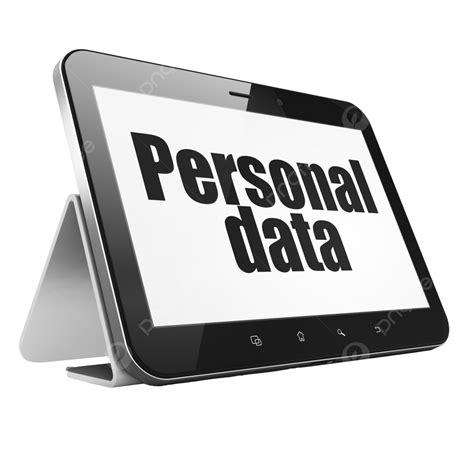 tablet computer displaying personal data the web touch personal png