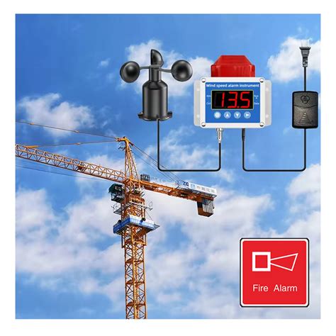 Rs485 Modbus Wireless Anemometer Crane Wind Speed Sensor Transmitter