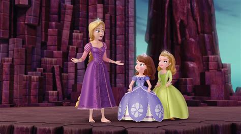 Barefoot Rapunzel With Princess Sofia And Amber By Chipmunkraccoonoz On Deviantart