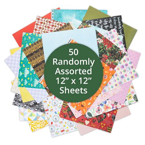 Mystery Paper Pack 50 Assorted Sheets