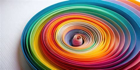 Abstract Colorful Concentric Circles Design In Vibrant Hues Generative