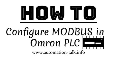 How To Configure MODBUS In Omron PLC CP E Automation Talk All About Industrial Automation