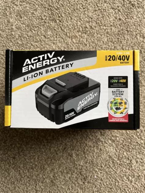 Activ Energy Battery 20v40v Li On Ferrex Binib Aldi £3799 Picclick Uk