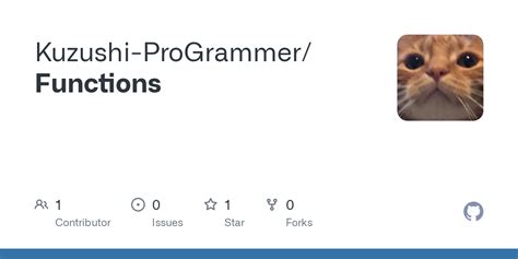 GitHub Kuzushi ProGrammer Functions