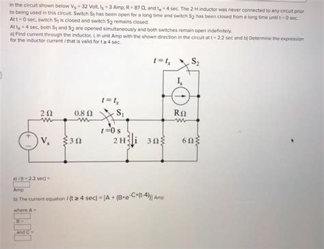 Solved In The Circuit Shown Below Vs Volt Is Chegg Com