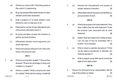 Lucknow University B Sc Part I Back Paper New Syllabus COMPUTER SCIENCE Second Paper