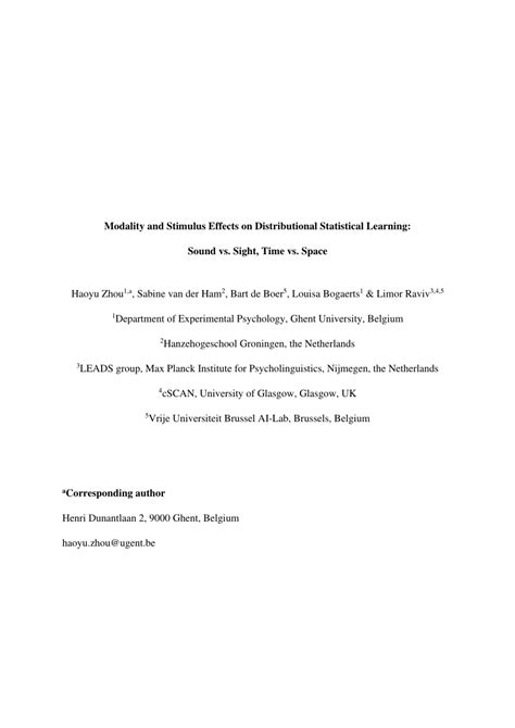 pdf modality and stimulus effects on distributional statistical