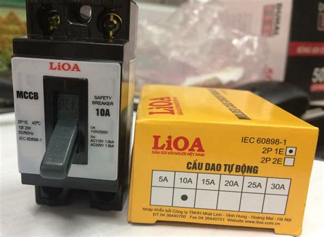 Mccb 1p 10a Lioa Cb Coc 10a Lioa CÔng Ty NgỌc PhƯƠng