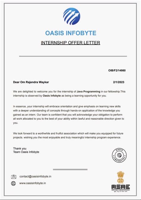 Om Waykar On Linkedin Connections Internship Opportunity