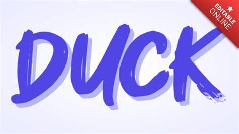Duck Text Effect Generator