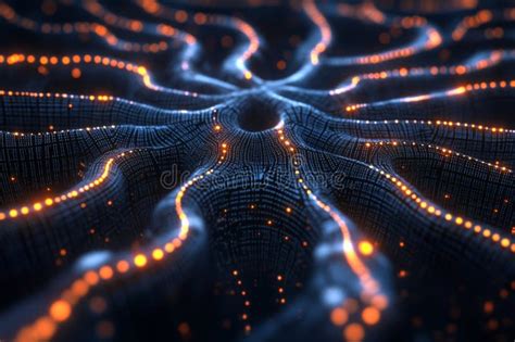 Neural Network Cosmic Landscape Stock Illustration Illustration Of Futuristic Science 358176375