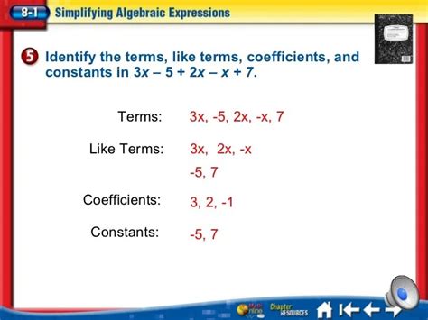identify like terms worksheet printable calendars at a glance