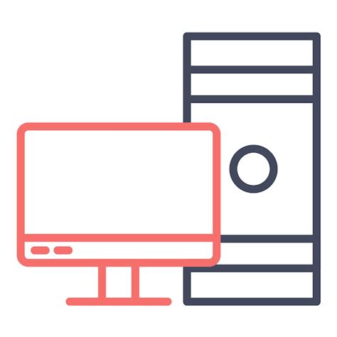 Premium Vector Workstation Vector Illustration Style