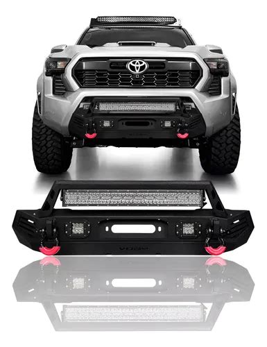 Body Armor Defensa Tacoma 24 25 Winch Placa Con Faros Led Negro Envío