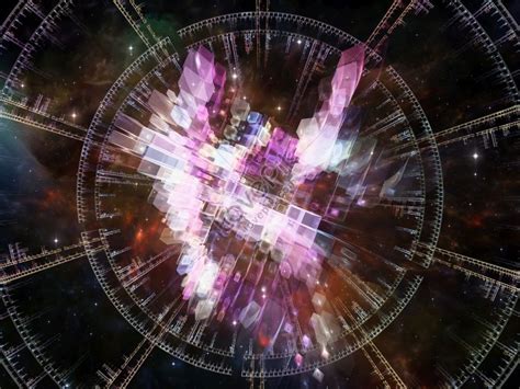 Explosive Technology Utilizing Bright Math Generated Abstract Radial Elements To Illustrate The