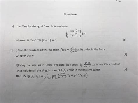 Solved Question Use Cauchy S Integral Formula To Chegg