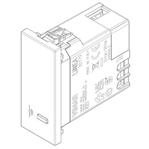 Vimar Linea Iot Smart Radar Sensor 1 Module White 30179b