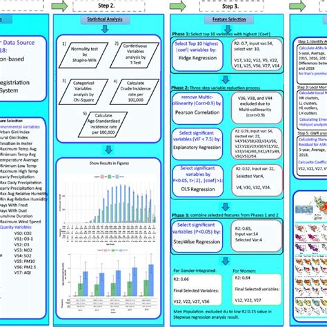 methodology flowchart for descriptive and geospatial analysis of bc