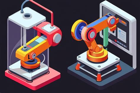 3d Assembly Machine Icon Vector Image Premium Ai Generated Image